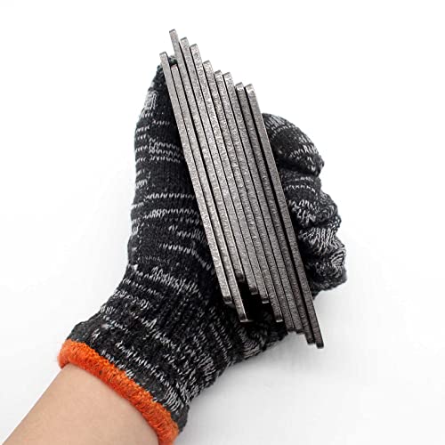 10Pack 15N20 Steel Flat Stock 4"x2"x1/8" Damascus Steel Knife Blanks for Knife Making Forging Steel Forge Metal for Blacksmithing by SALUINOKI