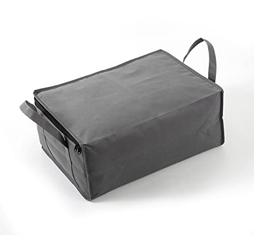 ABO Gear G01 Bins Bags Closet Organizers Sweater Clothes Storage Containers, 3pc Pack, Gray, 3 Count