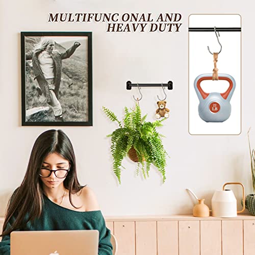 12 Pack Purse Hanger for Closet, DSVENROLY Unique Twist Design Closet Organizer Hanger Hooks, Closet Hooks for Hanging Purses Handbags Clothes Pans and Pots (Silver)