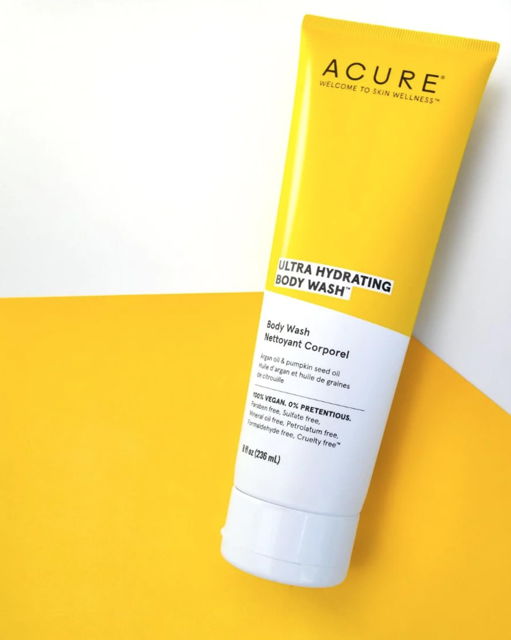 Acure Ultra Hydrating Body Wash | 100% Vegan | With Argan Oil & Pumpkin Seed Oil - 8 oz