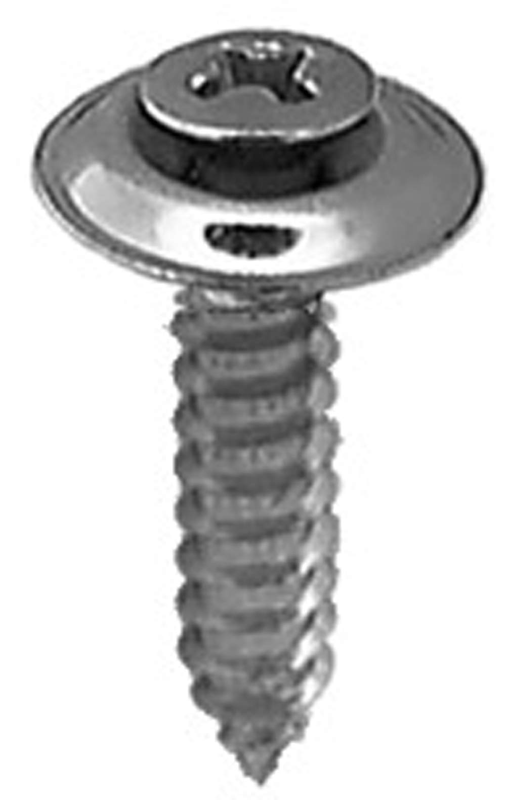 100#8 X 3/4" Phillips Oval #6 Head Sems Screw Chrome