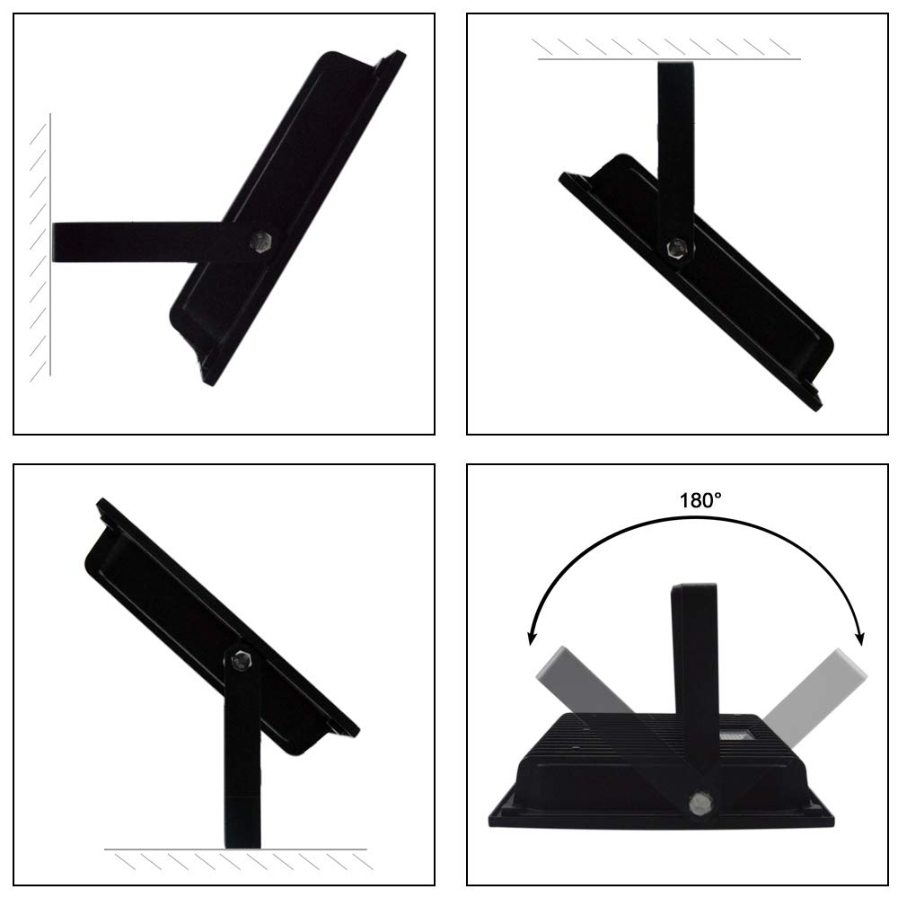 100W Black Lights Flood Light,Blacklight with Plug and Switch for Glow Party Large Space,IP66 Waterproof LED Black Lights for Fluorescent Poster,Halloween,Body Paint,Wedding.1 Pack