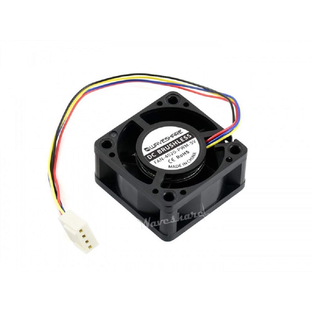 2 Pack Fan-4020-PWM-5V for Jetson Nano Developer Kit and B01 Version, Dedicated DC 5V Cooling Fan Brushless Fan 4PIN Reverse-Proof Connector PWM Speed Adjustment Strong Cooling Air 40mm×40mm×20mm