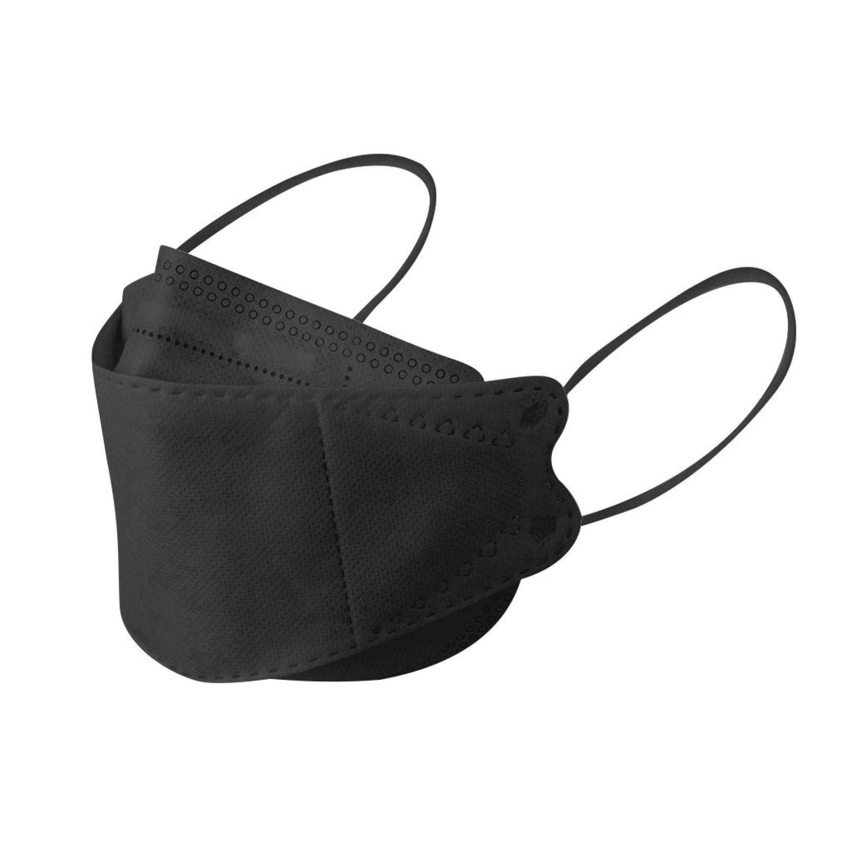 100pcs Black KF94 Face Mẵsk,4 Layers Non-woven ƘF94 Face Protection Adult's_ KF94 Black (KF94 Black-100pcs)