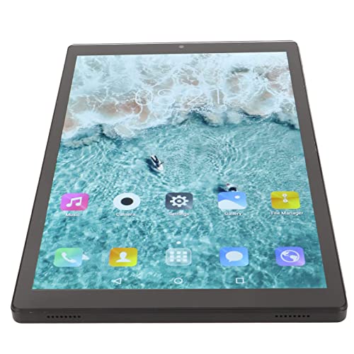 10.1 Inch HD Tablet, 4GB RAM 64GB ROM 100-240V Front 2MP Rear 5MP Dual Cards Dual Standby Calling Tablet for Working for Android 12 (US Plug)