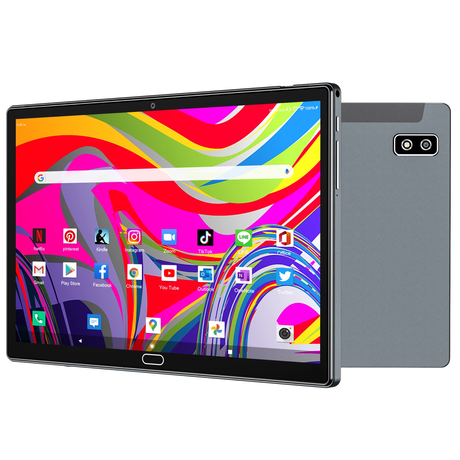 10 Inch Tablet Android 11 Tablets with 64GB Storage 128GB Expandable 4GB RAM, 2024 Newest Tablet Octa-Core Processor, 6000mAh Battery, 13MP Camera, Dual Sim Card Slot, GPS, WiFi, Tablet (Silver)