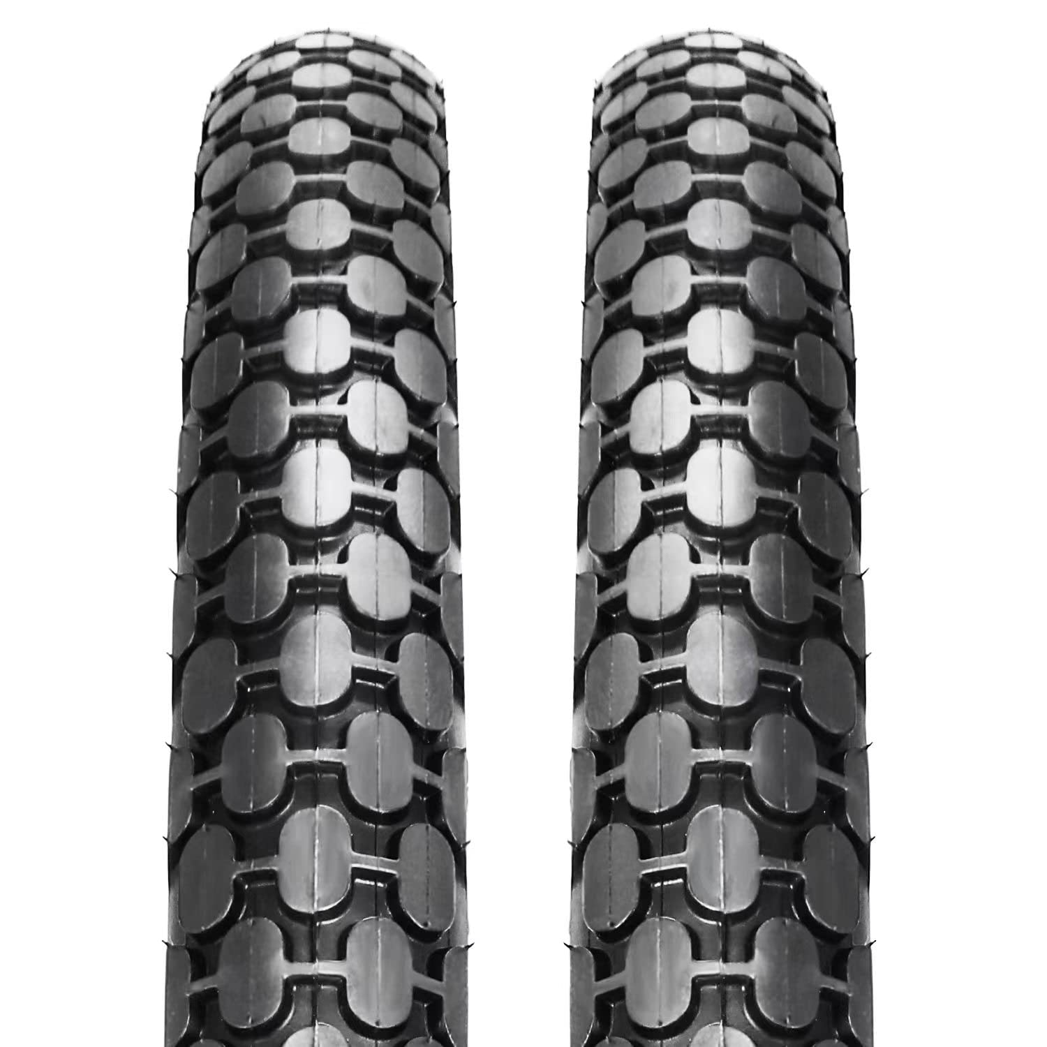 2 Pack Beach Cruiser Bike Tire 26" x 2.125" Folding Bicycle Replacement Tires-Black/White Side Wall… (Pair Black Wall)…