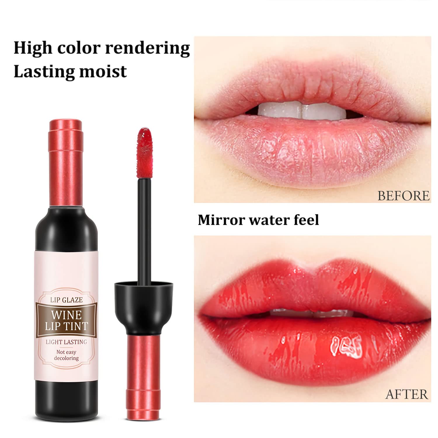 6 Colors/Set Wine Lipstick, Long Lasting Waterproof Lip Tint Set, Matte Lip Gloss Lipsticks Lip Stain