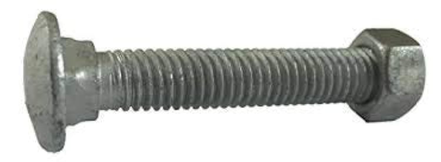1/2"-13 x 9" Hot Dipped Galvanized Carriage Bolt w/Nuts, Quantity 25 - by Fastener Depot, LLC
