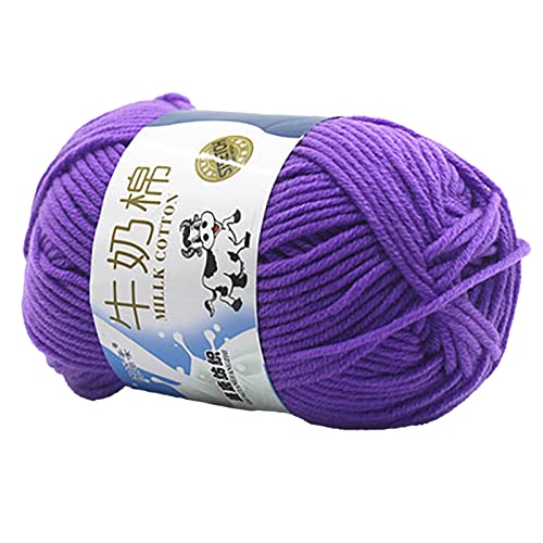 2 Set 1 Roll 5-Strand Wool Yarn Soft Warm DIY Beginner Needlework Hand Knitting Crochet Yarn Ball for Sewing Shop Crochet Yarn