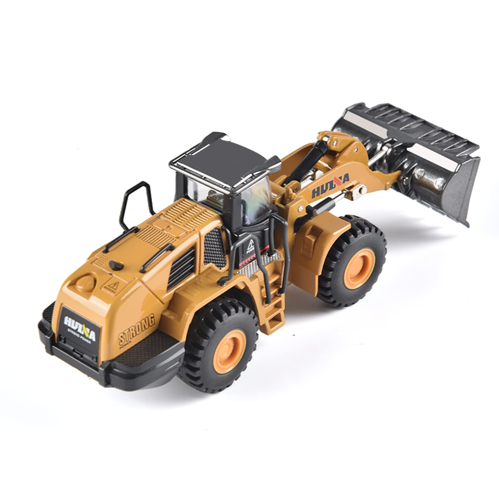 1/60 Scale Mini Metal Front Loader Toy, Diecast Construction Equipment Small Bulldozer Toy for Boys Kids