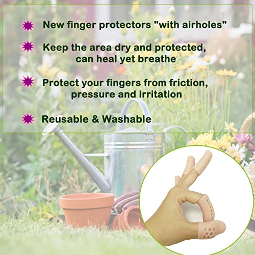 14 PCS Gel Finger Cot Medium Finger Caps Silicone Fingertips Protection - Finger Protectors Great for Trigger Finger, Finger Arthritis, Finger Cracking and Other Finger Pain Relief