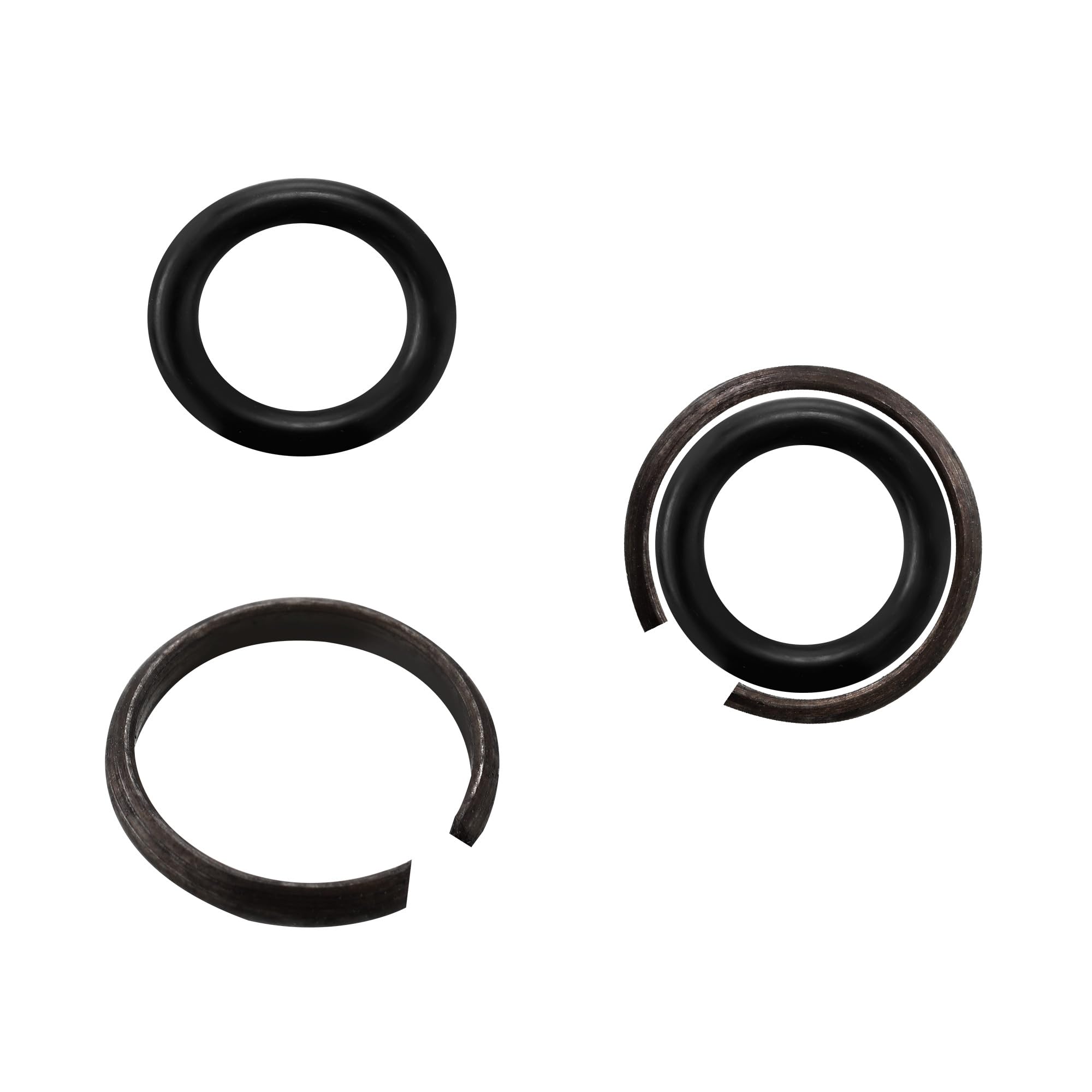 10 Packs 1/2" Impact Wrench Socket Retainer Rings with O-ring, Replacement Parts Compatible with IR, Snap-On, Chicago Pneumatic, Florida Pneumatics, and Air Cat Electric and Pneumatic Air Wrench