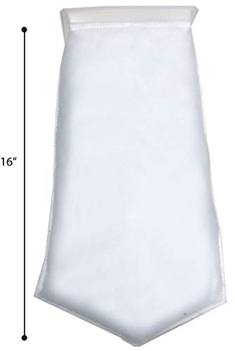 2 Pack - 4.5 Inch 200 Micron - Aquarium Felt Filter Bags -7x4.5" Rectangle Filter Sock - Fits Eshopps