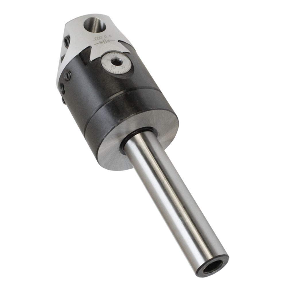 2 inch Boring Head with Straight Shank and Set of 9 Pcs of 1/2 inch Boring Bar