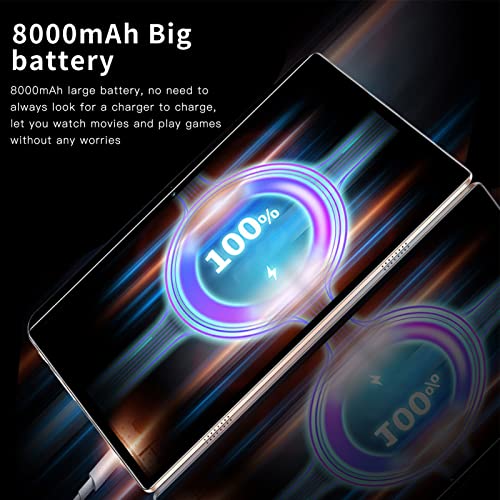 10.1 Inch Android 12 Tablet pc, 6GB 128GB 8 core CPU 1960 x 1080IPS HD Touch Screen 10.1 inch tablet 2MP and 8MP Camera 5G Dual Frequency Dual SIM Dual Standby Tablet PC 8000mAh Lithium Battery(#2)