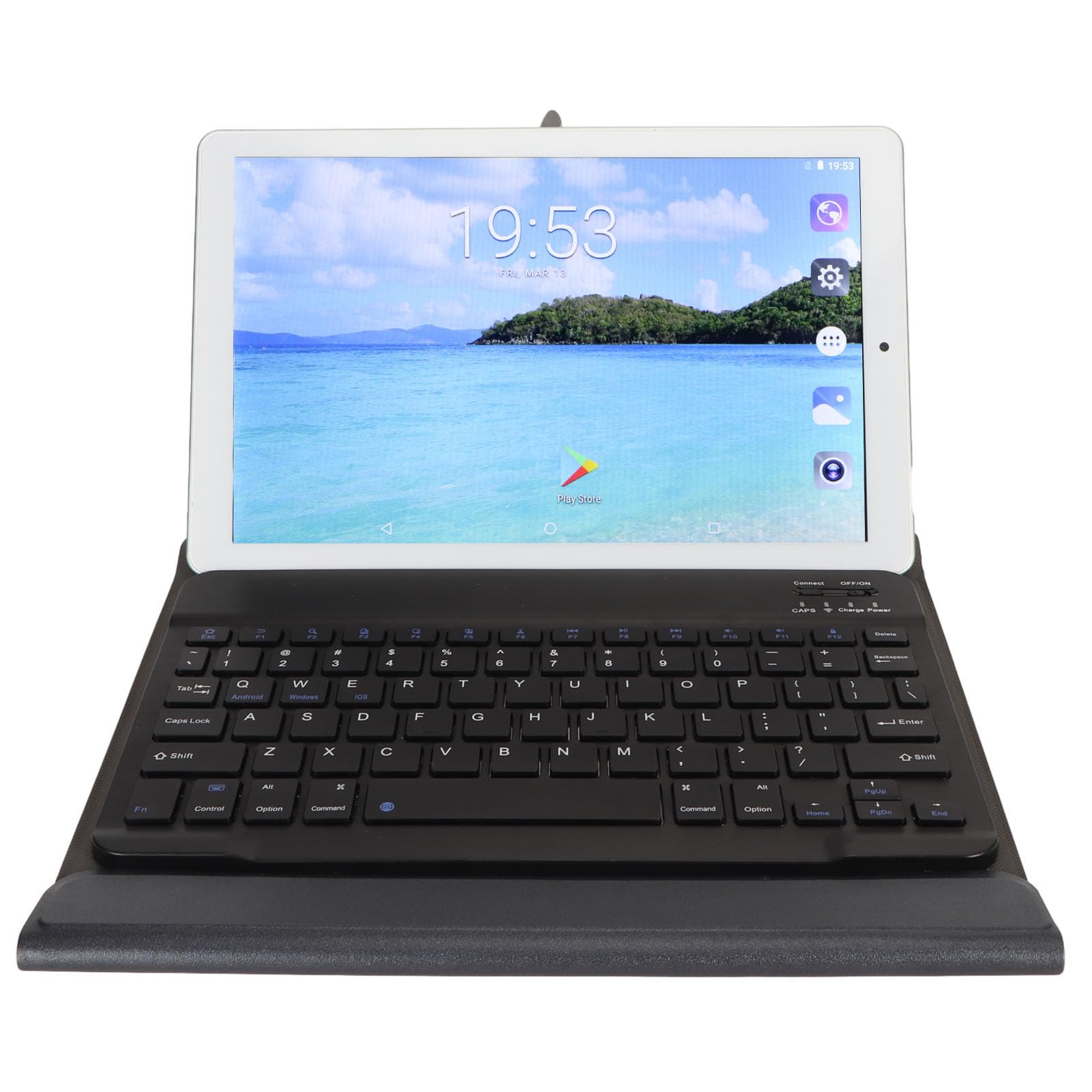 10.1 Inch 2 in 1 Tablet for11.0, 5G WiFi, 4GB RAM 64GB ROM, 1920X1200 Resolution, 8 Core CPU with HD Touch Display, Dual Speakers and 8800mAh Batter (US Plug 100-240V)