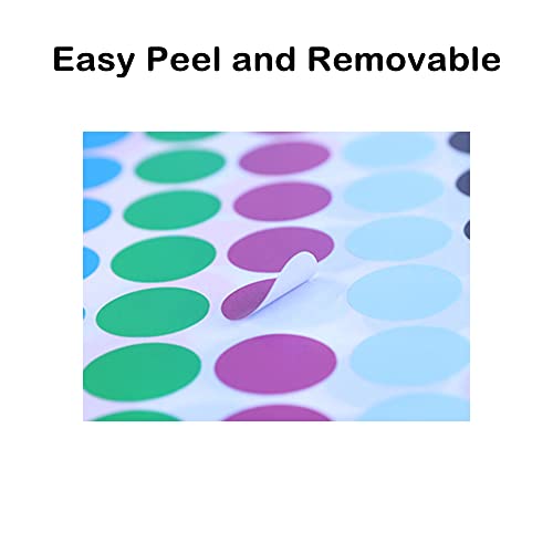 1400 PCS 3/4โ (19mm) 10 Color Round Coding Labels, Circle Dot Stickers for Office and Student Marking, Organizing, Art Learning, and Sensory Playing