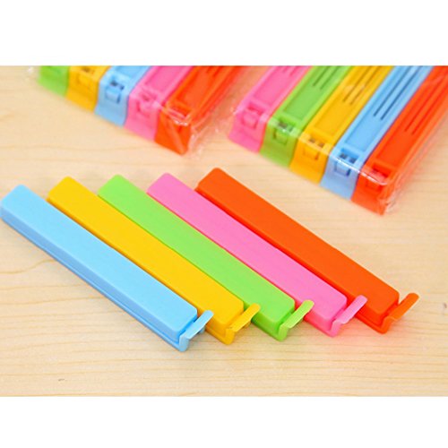 20-pc Bag Clips Sealer, Assorted Colors, Food Sealing Clips