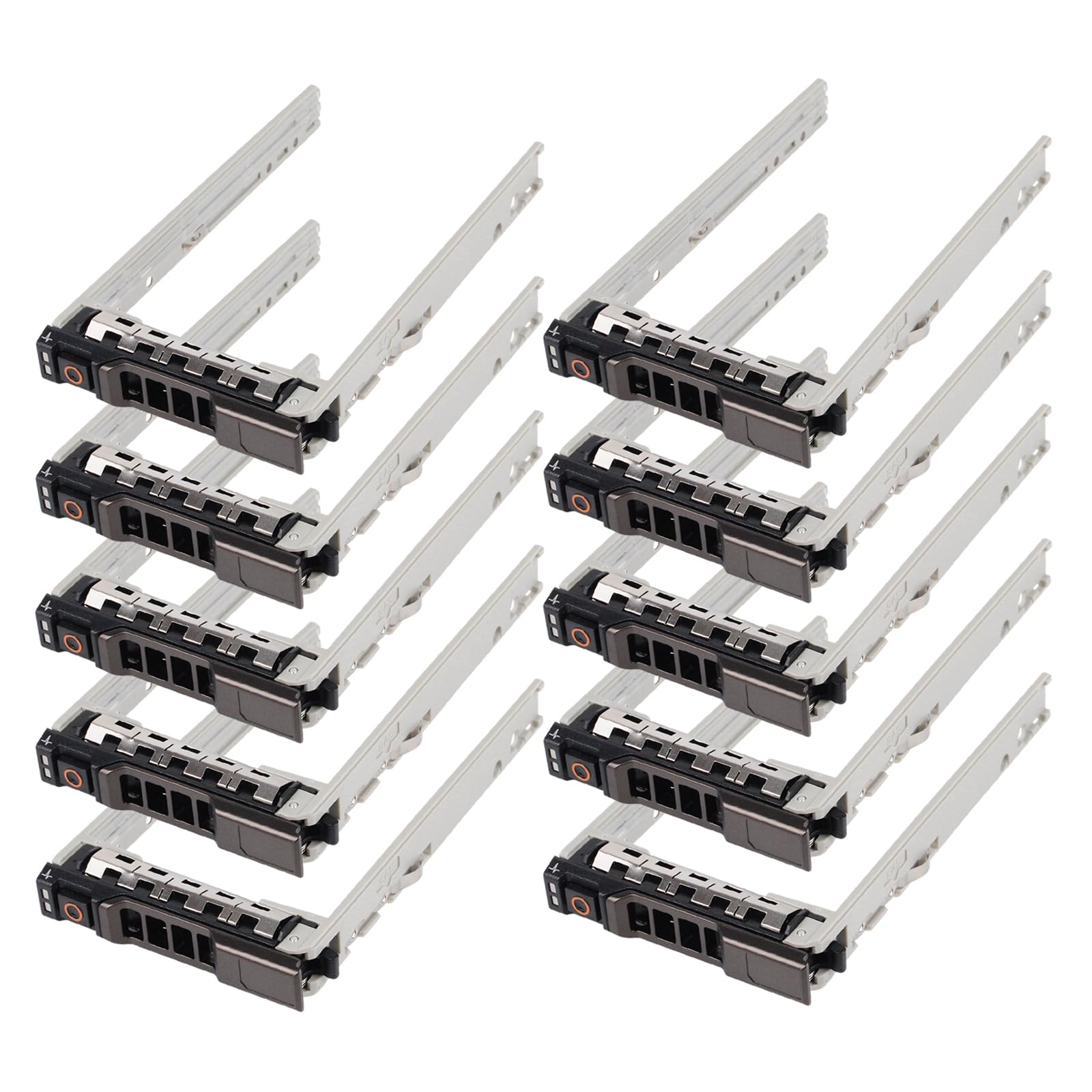 10PCS,2.5" Hard Drive Caddy Tray for Dell PowerEdge Server - T440 T640 R330 R430 T430 R630 T630 R730 R730XD R830 R930 for G176J and 0G176J
