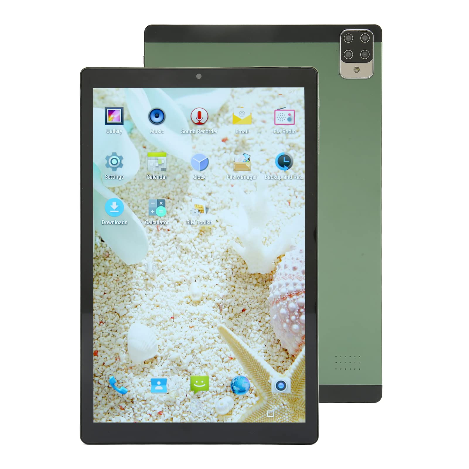 10.1 Inch Portable Tablet 6G RAM 128G ROM 2.4G 5G WiFi 1920x1080 Travel IPS Screen (US Plug)