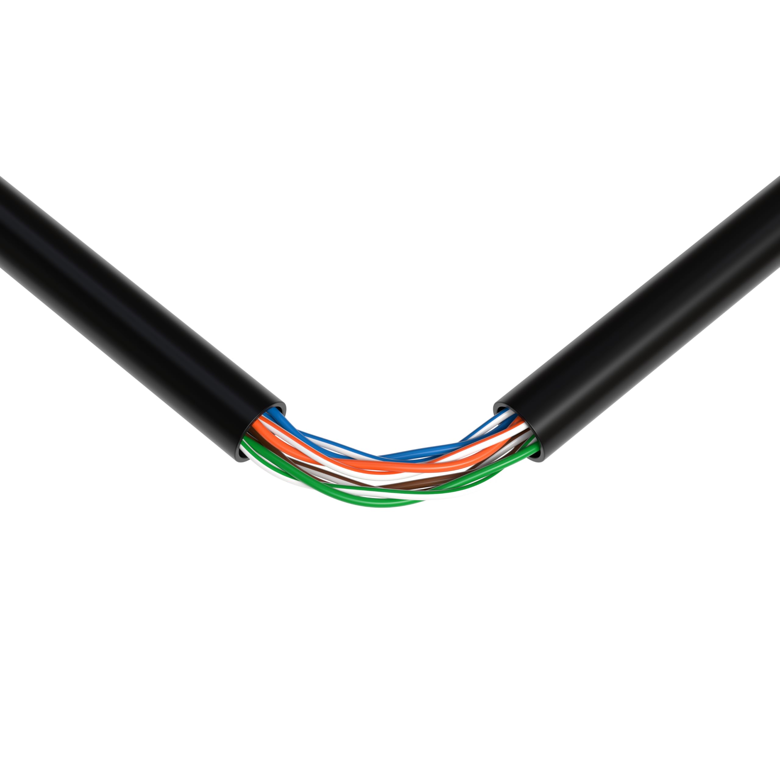 1000ft Cat5e Solid 24AWG Cable UTP Cat5 Bulk Pull Box Network Copper Clad Aluminum Wire (Unshielded (UTP), Black)