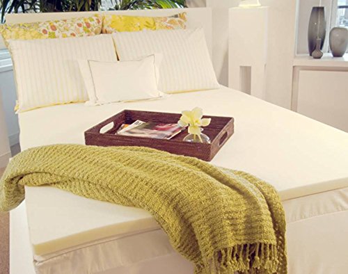 2 Inch Twin XL Size Accu-Ease 4.3 Visco Elastic Memory Foam Mattress Topper Made in The USA