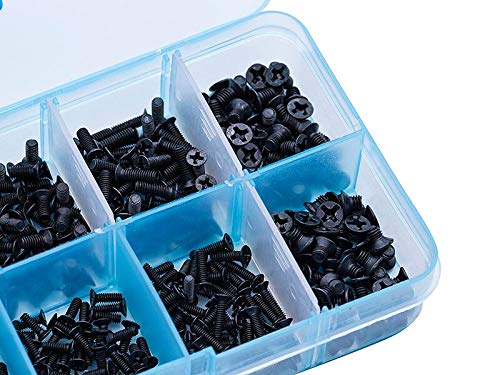 250Pcs/500Pcs M2 M2.5 M3 KM Screw Countersunk SSD Electronic Repair Screws Accessories for Sony DELL Samsung IBM HP Toshiba - (Size: 250pcs Mix) SCRW-194336