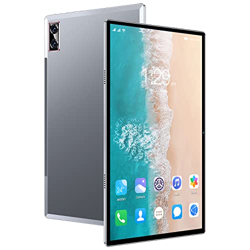 10.1" 64GB WiFi Android Tablet w/Long Lasting Battery, Compact, Sturdy Metal Frame, WiFi,Bluetooth, Dual-SIM Supoort Tablet - Grey