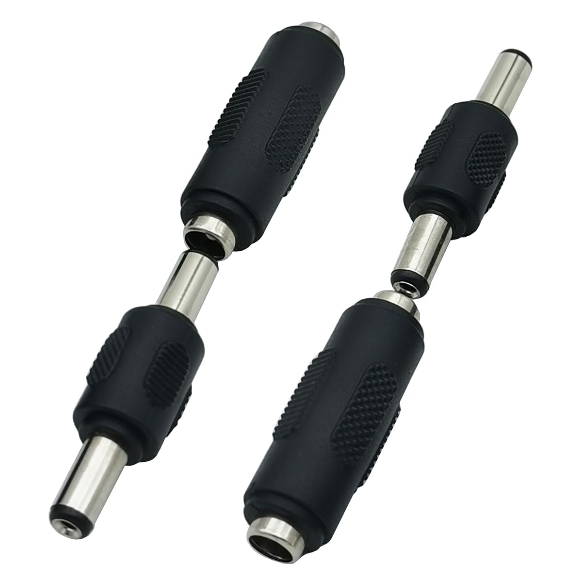 AILTECK 12V 5.5 x 2.1mm Female to Female DC Power Connector Adapter, Male to Male Power Plug Jack for Led Strip Light CCTV Camera