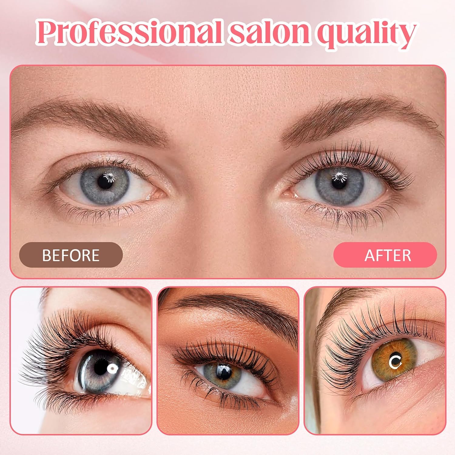 2025 Upgraded Lash Lift Kit for Perming,Curling and Lifting Eyelashes | Semi-Permanent Salon Grade Supplies for Beauty Treatments | Includes Eye Shields,Pads and Accessories