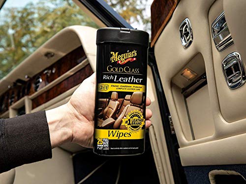 25 Pack Gold Class Leather Wipes