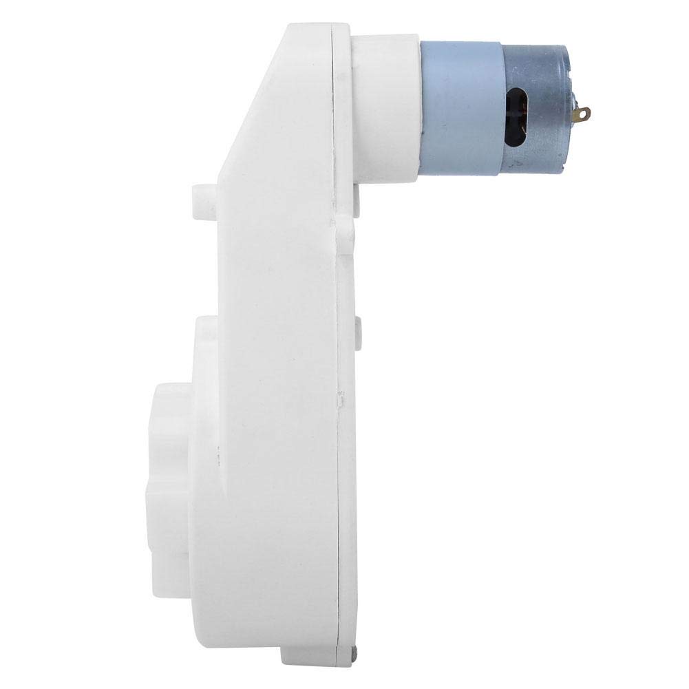12V Toy White Electric RS550 Motor Gear Box for Kids Carriage Vehicle ATV Motorcycle Remote Control Car(12V550-18000 Turn)