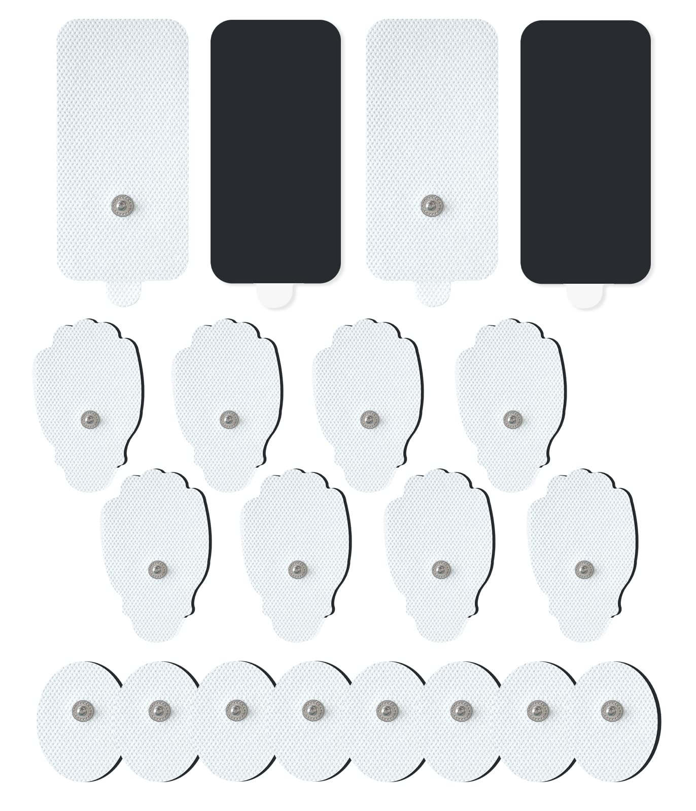 10 Pcs TENS Unit Replacement Pads Large Electrode Patches with Upgraded Self-Adhesive and Non-Irritating Design, Reusable 35 Times for Electrotherapy, Compatible with AUVON TENS, TENS 7000