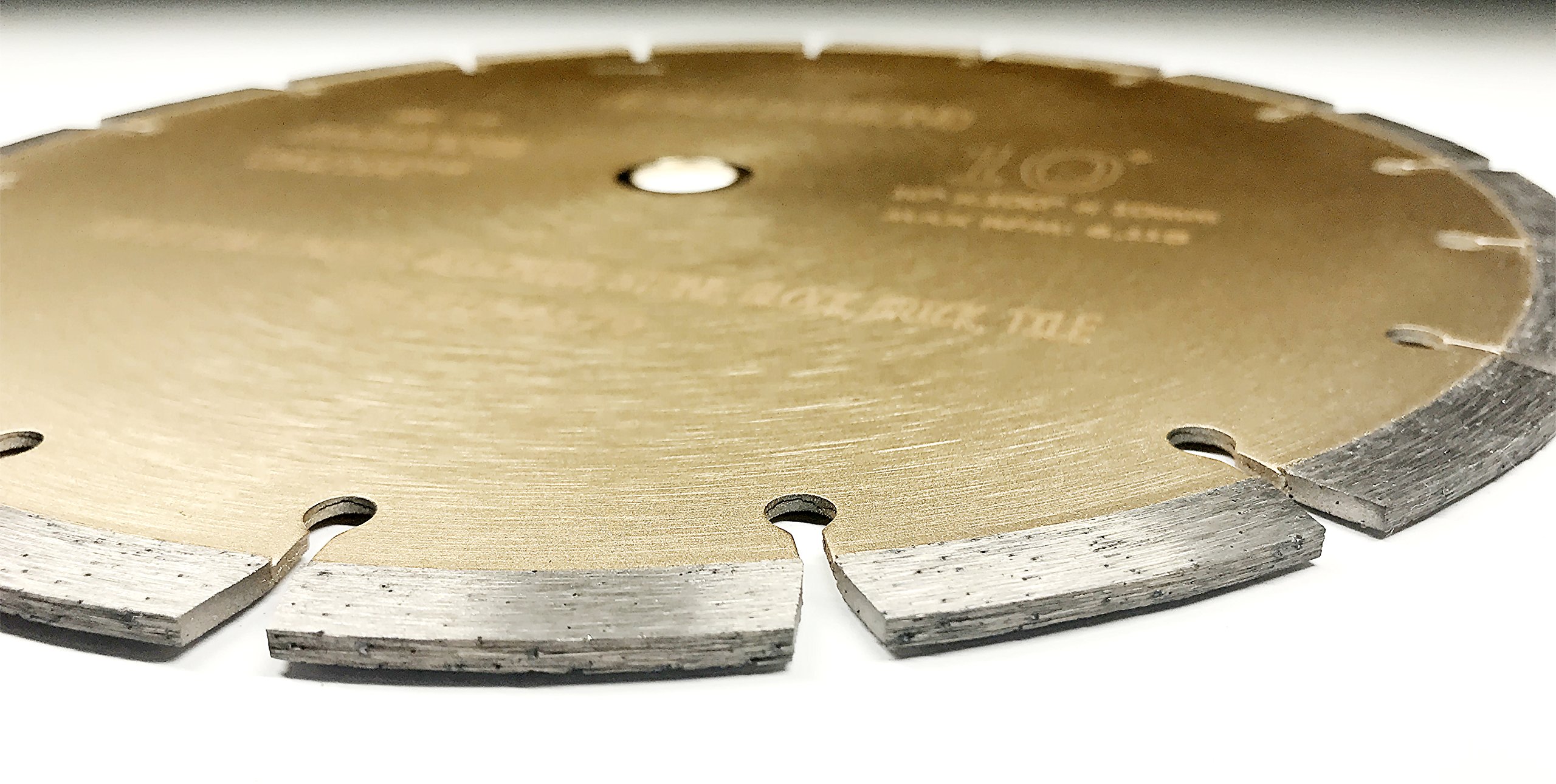 10 inch ALSKAR DIAMOND Dry or Wet Cutting General Purpose Power Saw Segmented Diamond Blades for Concrete Stone Brick Masonry (10")