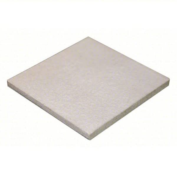 1/2" Thickness 12" x 12" Off-White Strong Wool Fiber Felt S2-32 Sheet with Plain Backing
