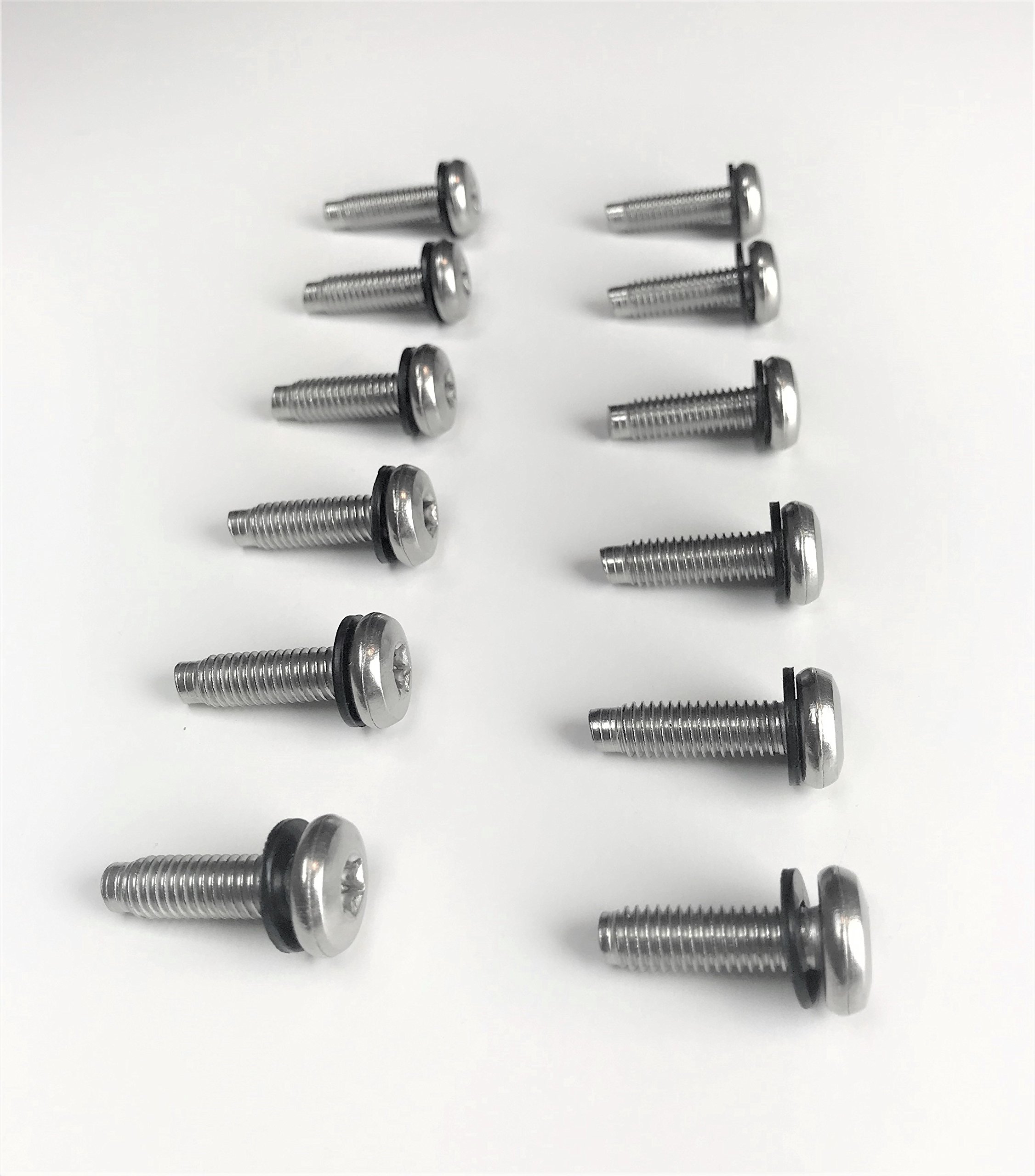 12 ea 2007 to 2018 Wrangler JK Stainless Steel Windshield Frame Torx Screws