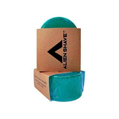 Alien Shave Shaving Soap For Men & Women (Solar Mint). Powered with Coconut Oil and Glycerin. 4.25 oz (1-Pack)