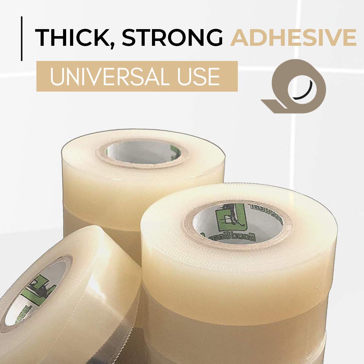 10 Pack Clear Hockey Tape Good Gear Shin Guard Hockey Tape (Snipe Black)