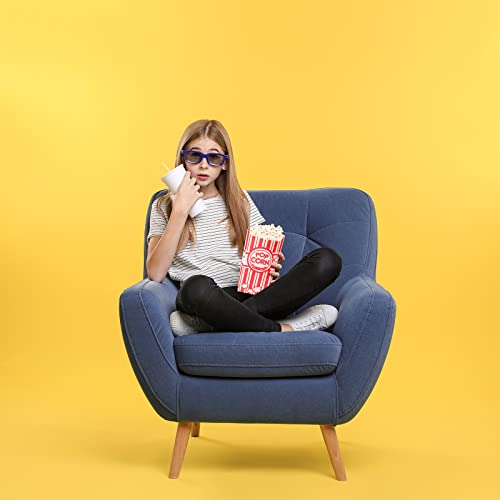 300 Pieces Paper Popcorn Bags 1 Oz Popcorn Container Red and White Concession Stand Supplies Movie Theme Party Supplies Popcorn Holder