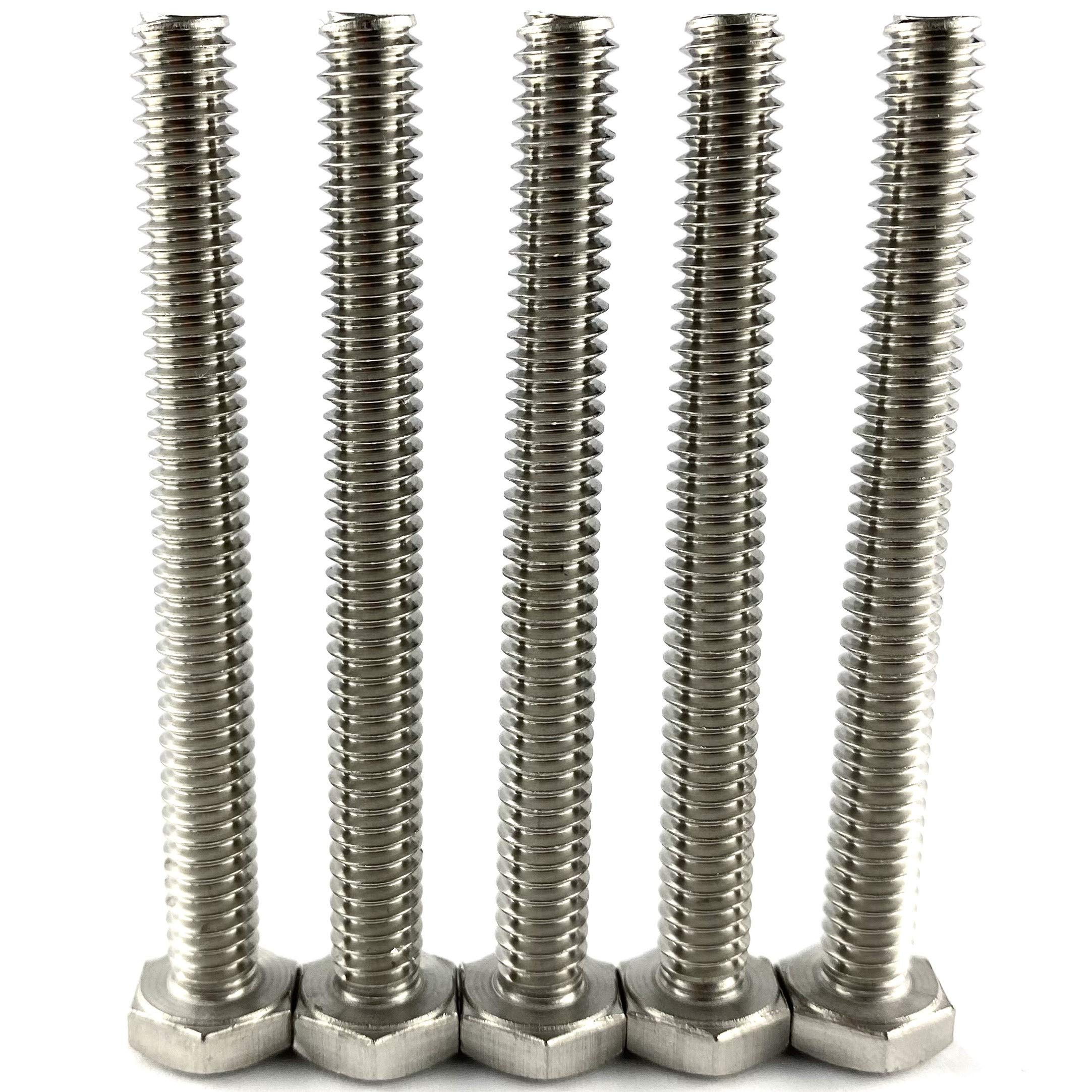 20 Pieces 1/4"-20 X 2-1/2 Hex Head Bolt SS 316