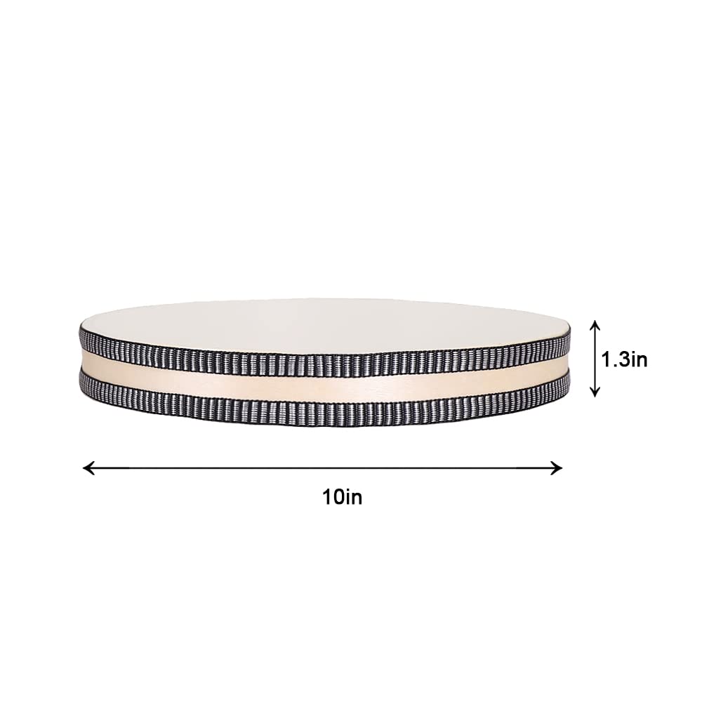 10" Ocean Drum Wave Bead Hand Drum Natural Color for Ocean Sound Effect Musical Instrument