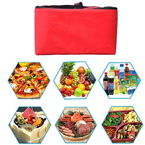 16 Inch Pizza Bag, Extra Large Insulated Food Delivery Bags for Pizza Take Away Food Bag
