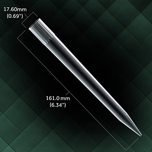 10mL Pipette Tips 100 pcs, 10ml Universal Plastic Pipette Tips, Clear, Non-pyrogenic, DNAse/RNAse Free, Autoclavable,Lab Pipette Tips Small Mouth