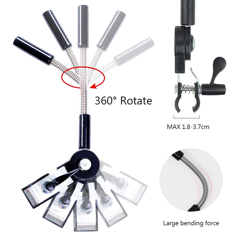 Baby Strollers Umbrella, Waterproof UV Protection Baby Pram Sun Umbrella Canopy Sun Rain Umbrella Parasol with Clip Clamp Strollers Accessories,Suitable for Beach Chairs, Baby Strollers (Black)