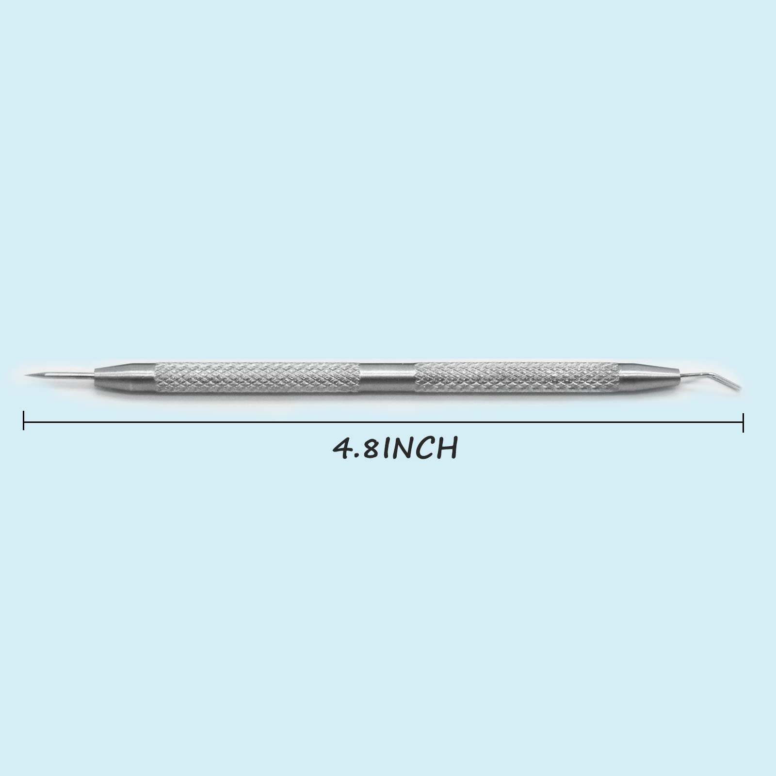 2-in-1 Facial Milia Removal and Whitehead Extractor & Lancet Circle Loop & Sharp Needle Pimple Popper Tool for Nose Face, Blemish Blackhead Extraction Pimple Acne (2pcs)