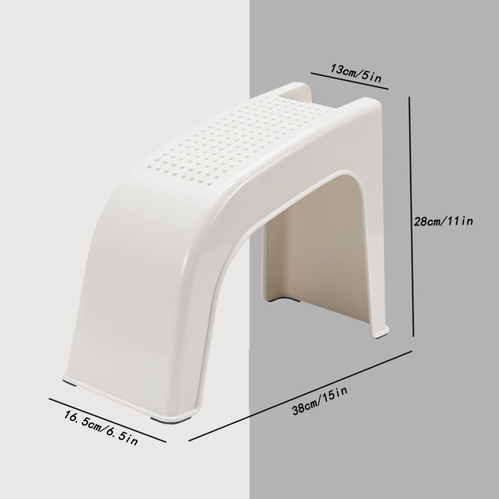Fanwer 13.2" Shower Foot Rest for Shaving Legs- Corner Shower Stool, Small Bathroom Bench Suitable for Small Shower Spaces-Waterproof Shower Stool for Inside Shower Triangle
