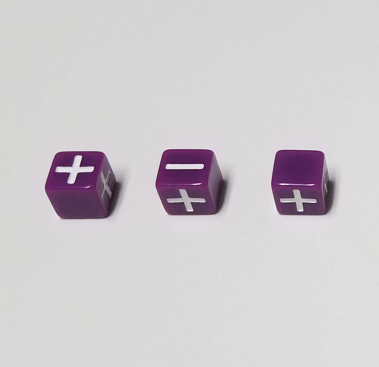 10mm Green & Purple Fate Fudge Dice / 8 Very Small Dice