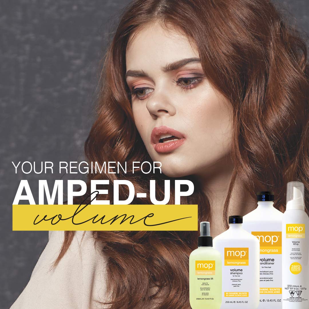 MOP - Volume Shampoo for Fine Hair- Lemongrass, 8.45 fl oz