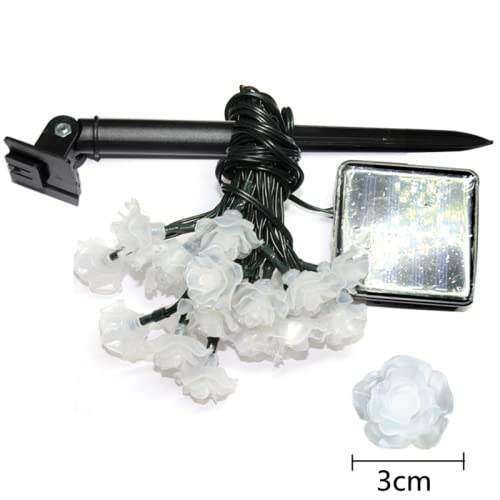 12m 100led Rose String Lights Fairy Lights Led Xmas Tree Ornament Solar Garden Light Garland Christmas Decorations for Home New Year Gift